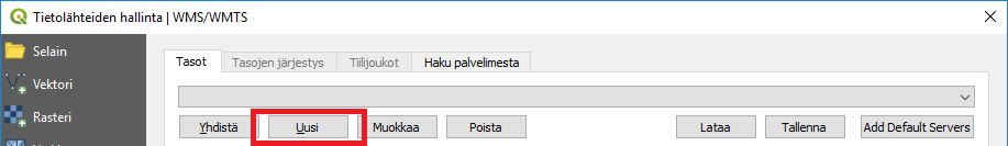 3 Harjoitus 2: Paikkatietoaineistot ja -palvelut | Johdanto QGISin käyttöön - Harjoitukset