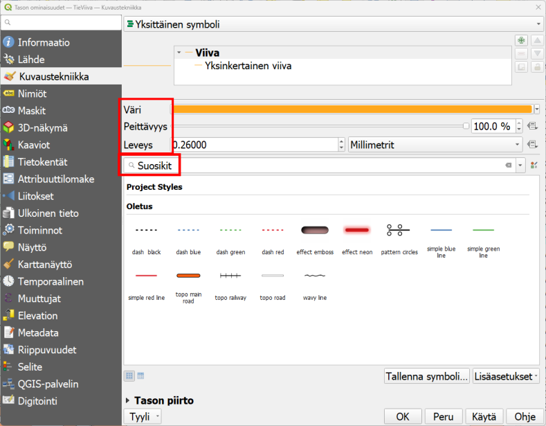 4 Harjoitus 3: Paikkatietoaineiston visualisointi | Johdanto QGISin käyttöön - Harjoitukset