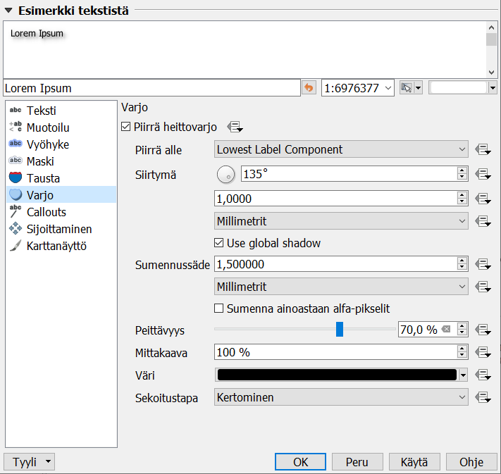 5 Harjoitus 4: Paikkatietoaineiston nimiöinti ja luokittelu | Johdanto QGISin käyttöön ...